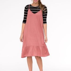 Agnes & Dora | Dresses | Slip Dress In Clay Color | Poshmark